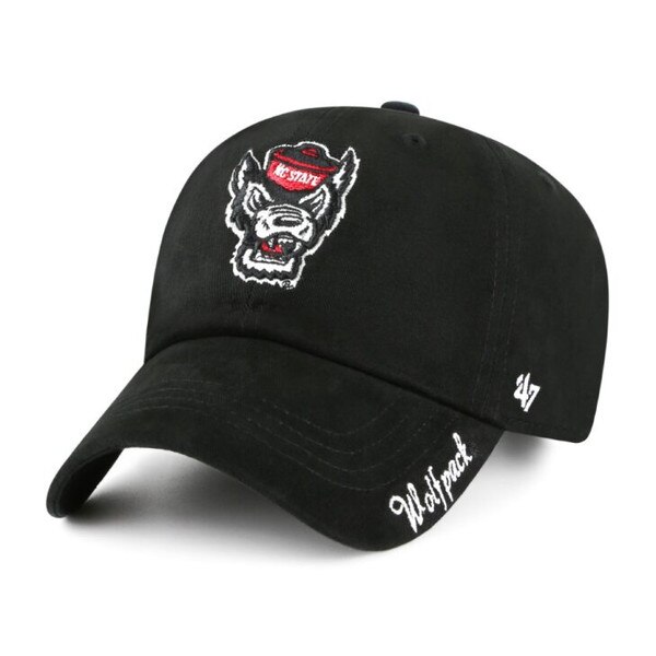 Black Ladies Adjustable Hat - Wolfhead Logo / Wolfpack Script ...