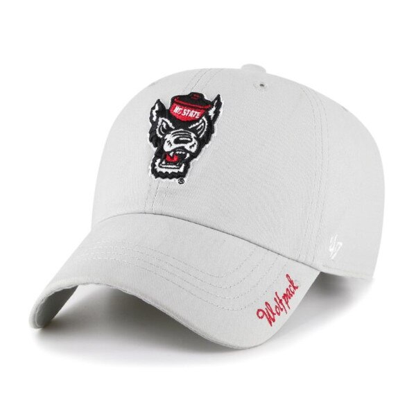 Light Grey Ladies Adjustable Hat - Wolfhead Logo / Wolfpack Script ...