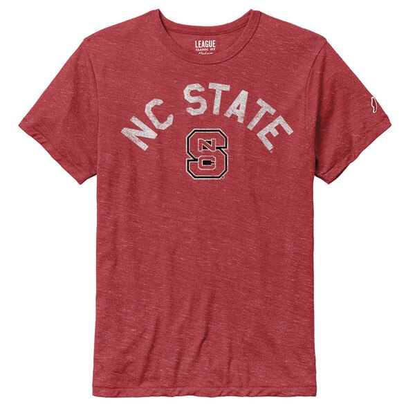 Heather Red Short Sleeve Victory Falls Tee - NC State / Block S Logo ...
