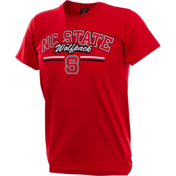 Red Short Sleeve Tee - NC State / Wolfpack / Block S