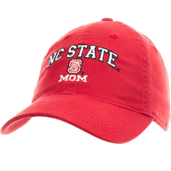 Red Washed Cotton Twill Adjustable Hat - NC State Mom | Wolfpack ...