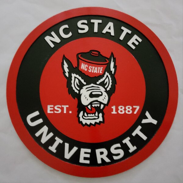 Wall Plaque Engraved Birch Wood Circle With Tuffy Head Est. 1887 ...