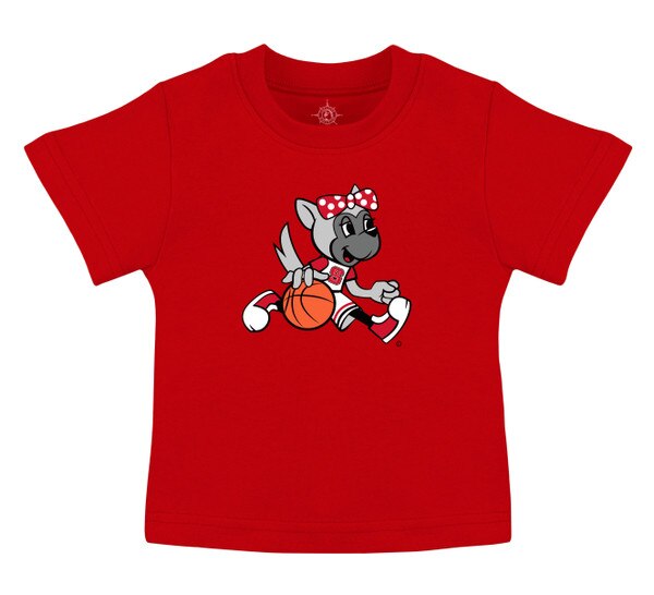 Red Toddler Short Sleeve Tee - Pack Pup / Ms Wuf Basketball | Wolfpack ...